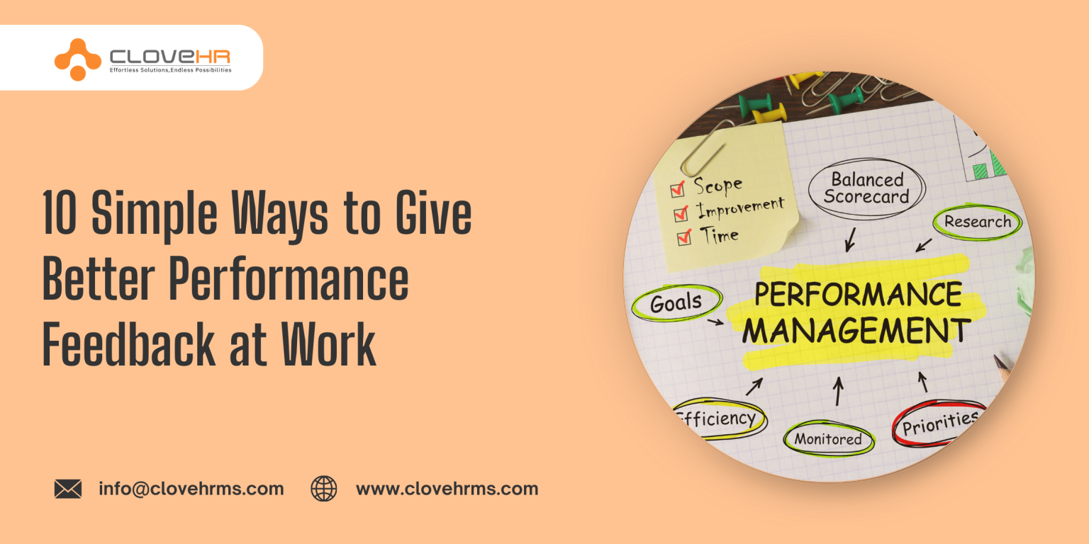 10 Simple Ways to Give Better Performance Feedback at Work
