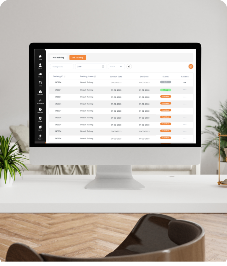 CloveHR | Training Management Portal in India